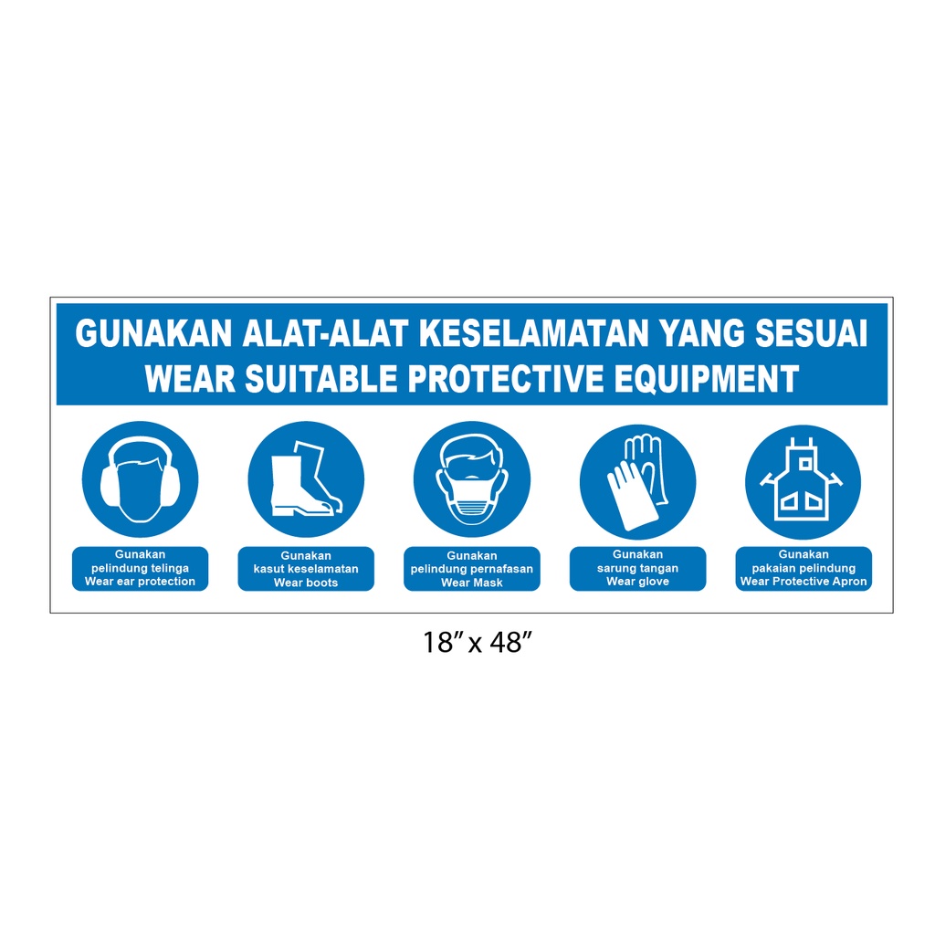 Gunakan Alat - Alat Keselamatan Yang Sesuai / Wear Suitable Protective ...