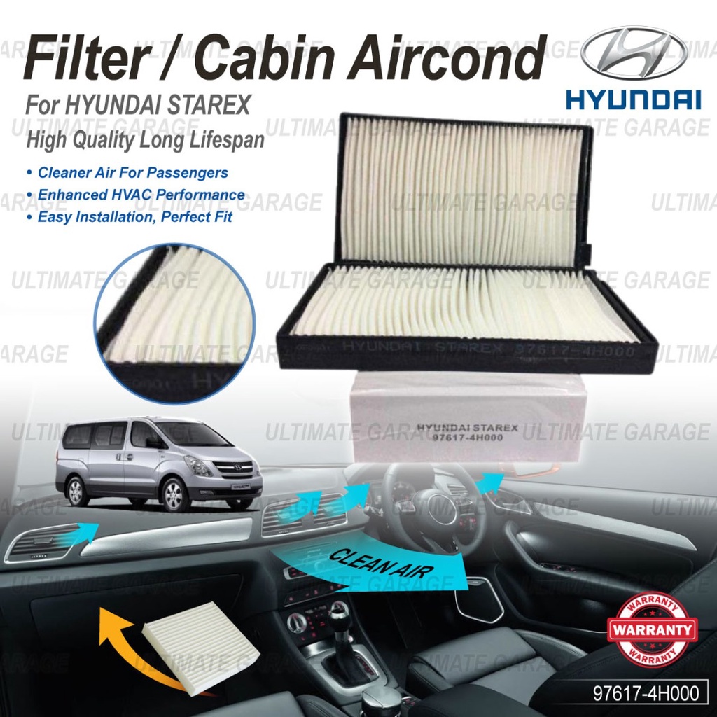 Hyundai Starex H1 Aircond Premium Cabin Air Filter 97617-4H000 Penapis ...
