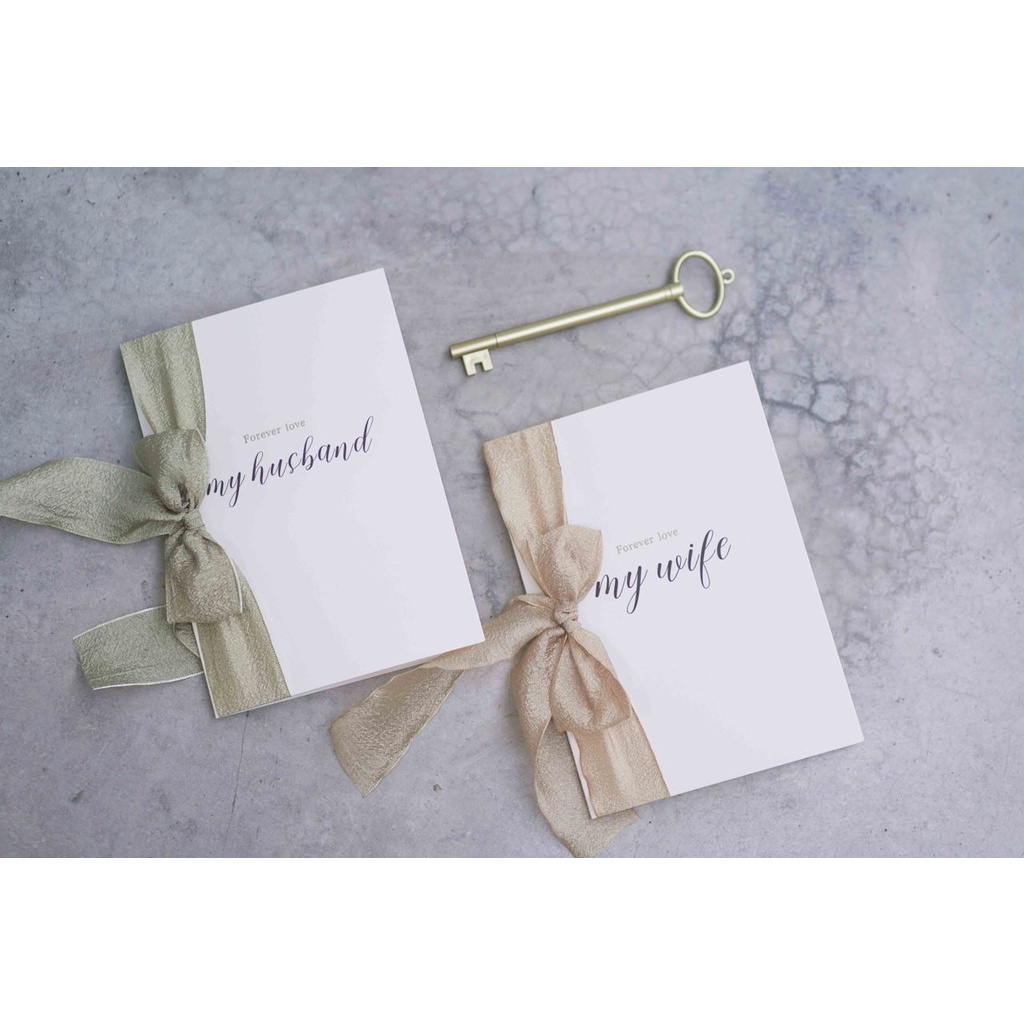 Wedding Vows Hand Card/ Marriage oath card (Husband and Wife) | Shopee ...