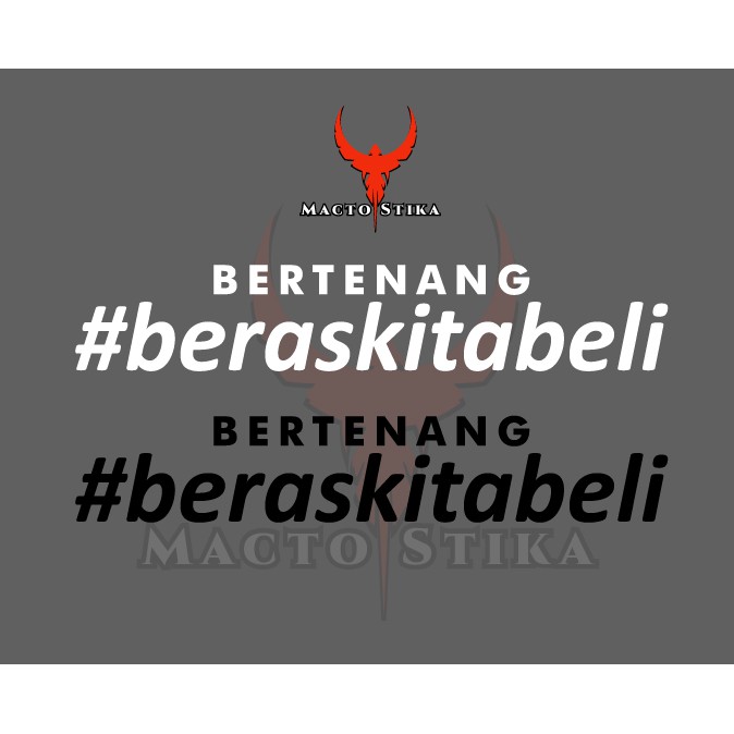 BERAS KITA BELI CAR STICKER | Shopee Malaysia
