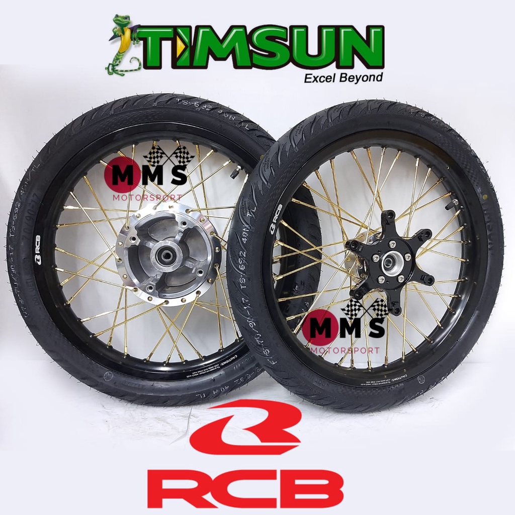 RS150 / RSX PNP Set Racing Boy RCB Alloy Rim 1.60x17 Black, RCB Lidi ...