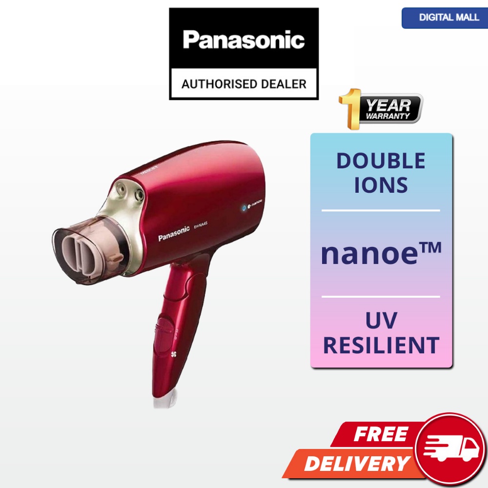 PANASONIC Hair Dryer NANOE EH-NA45 Moisture EH-NA45RP655 Quick Dry ...