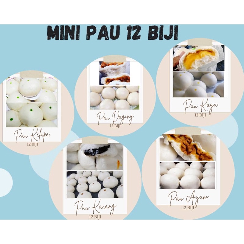 Mini Pau Frozen~12pcs(Pelbagai Jenis Pau) | Shopee Malaysia