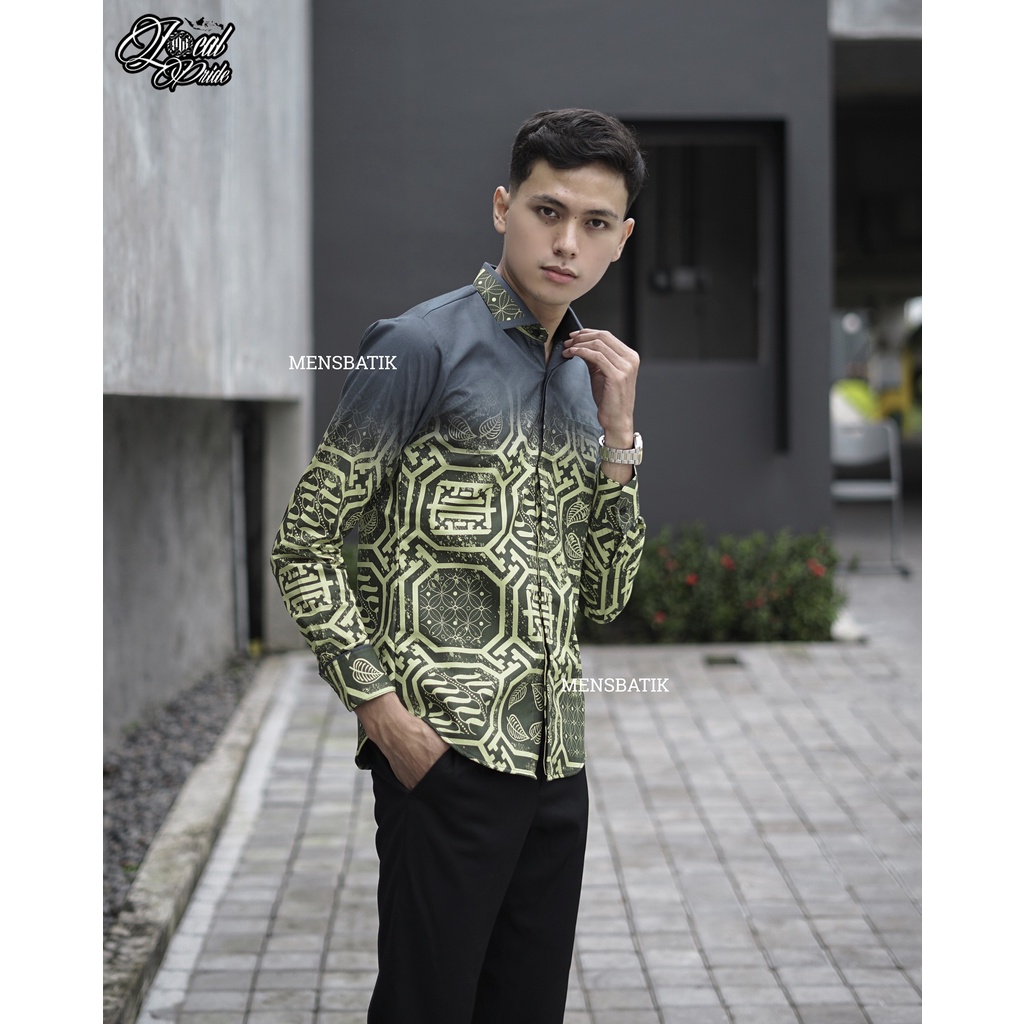 KEMEJA Men Sogan - Men's batik - batik Shirt - Men's Long Sleeve batik ...