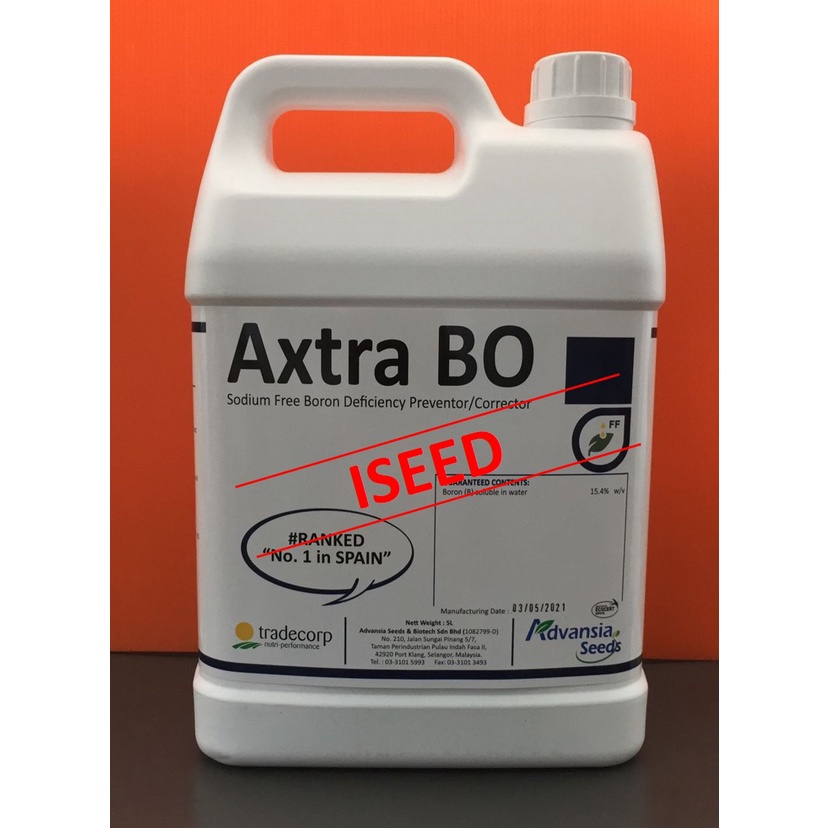 ADVANSIA AXTRA BO 5L Foliar fertilizer with high concentration of EDTA ...