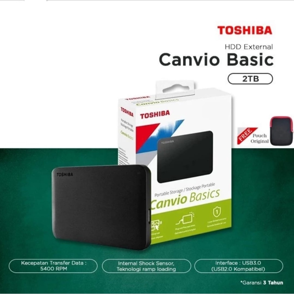 Toshiba 2TB External Hard Disk / 2 TB External Hard Disk Original HDD | Shopee Malaysia