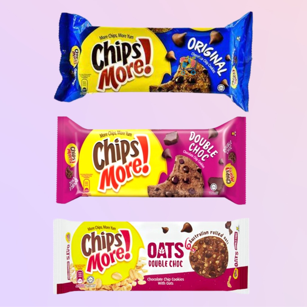 Chipsmore Chocolate Chip Cookies - Original/Double Chocolate(153g ...