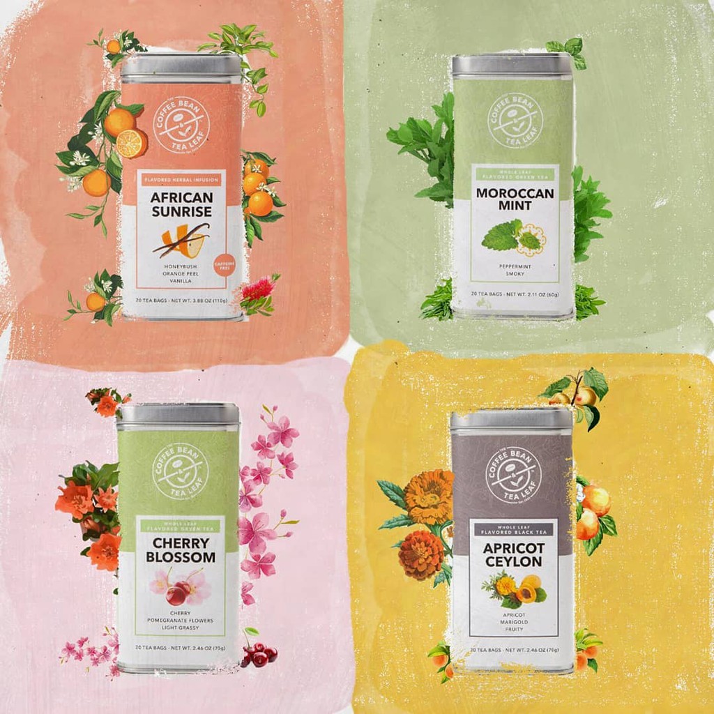 CBTL Artisan Whole Leaf Teabag - White/Genmaicha/Vanilla/English ...