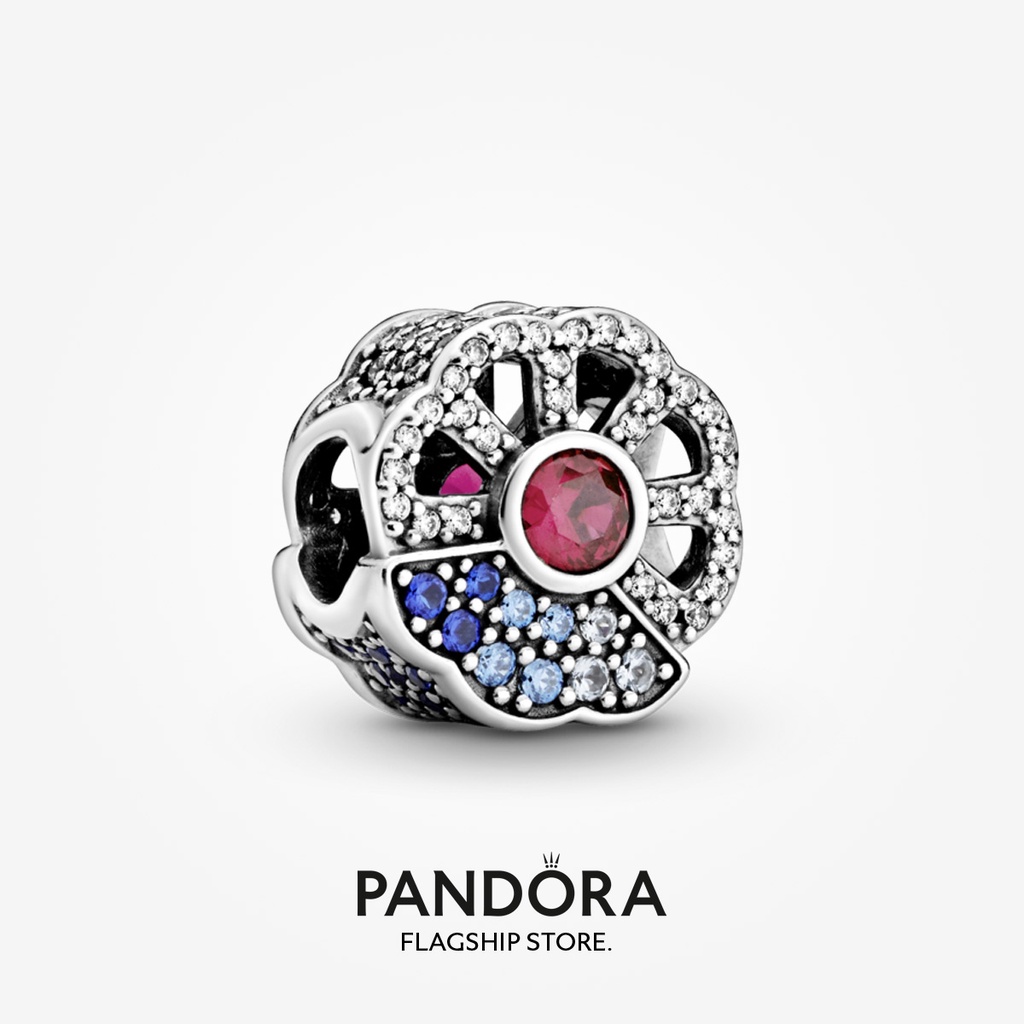 Pandora Blue and Pink Fan Charm | Shopee Malaysia