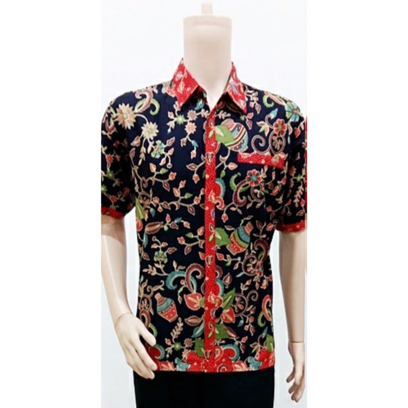 KEMEJA HITAM Batik Shirt / Work batik / Office batik / batik sragam ...