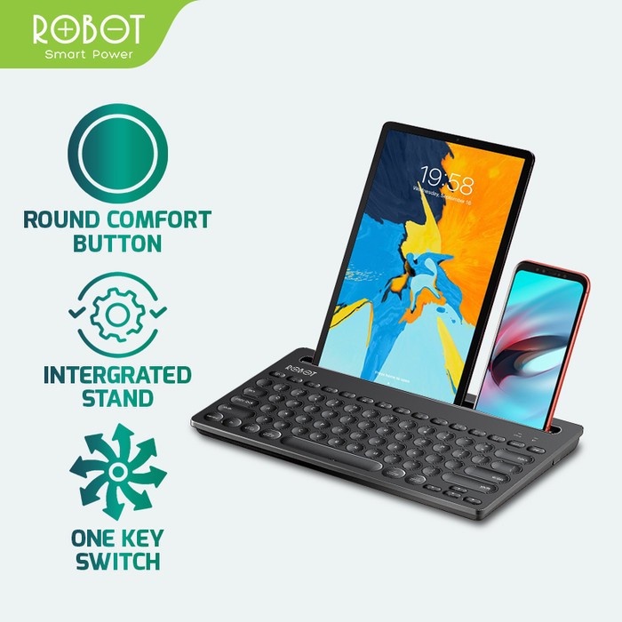 Kb10 BLUETOOTH MULTI CONECT WIRELESS ROBOT KEYBOARD | Shopee Malaysia