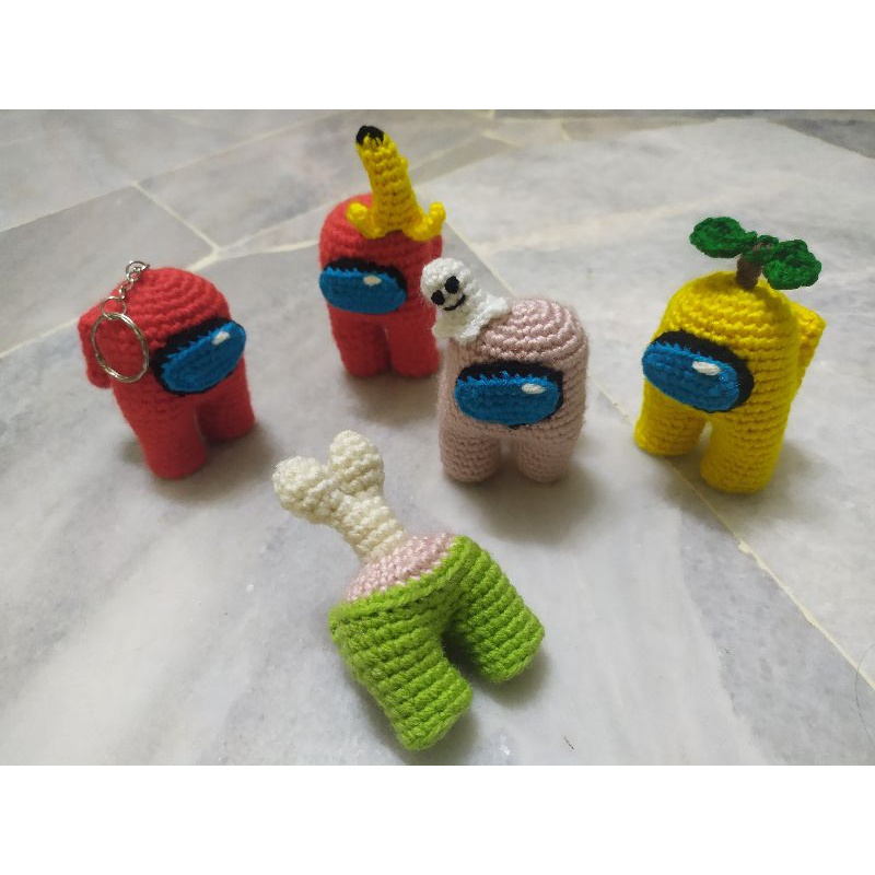 Among us Imposter small soft toy Handmade keychain | Shopee Malaysia