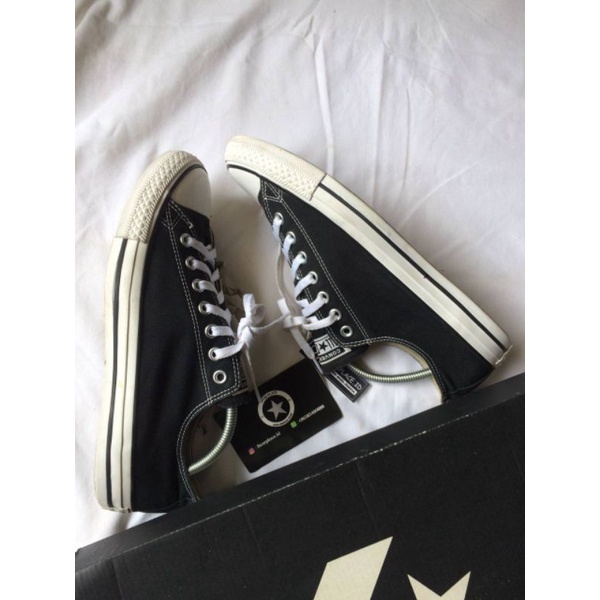 Original Converse Ct Basic Low Black White Shoes | Shopee Malaysia