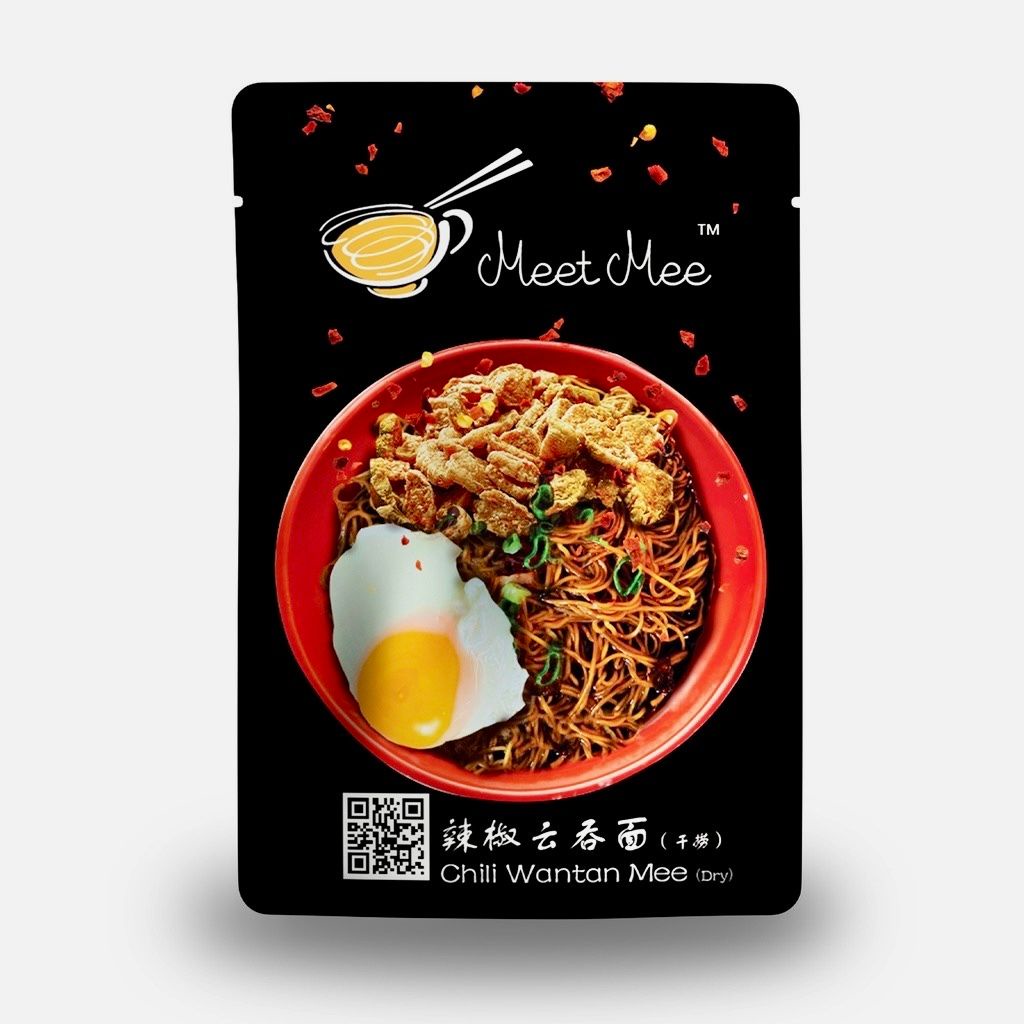 Meet Mee Chili Wantan Mee With Fried Fish Cake Meet Mee 辣椒云吞面附鱼香酥 145G ...