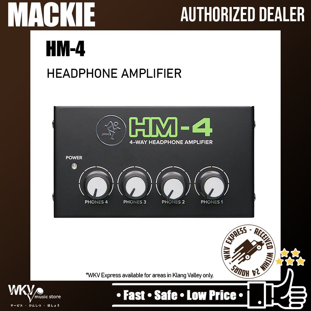 Mackie HM-4 - 4 Way Headphone Amplifier (HM4/HM 4) | Shopee Malaysia