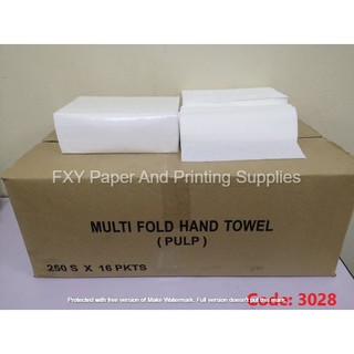 Multi Fold (M-Fold) Hand Towel Tissue 230mm x 220mm | Shopee Malaysia