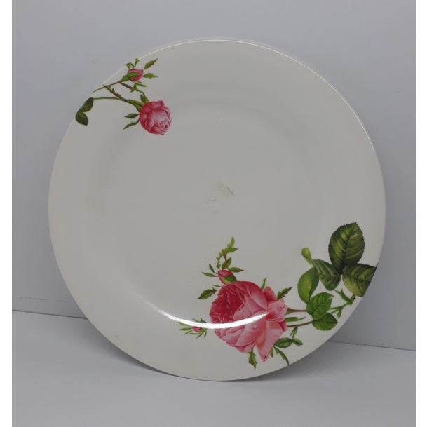 9" MELAMINE ROSE FLAT PLATE ( SET 6PCS ) | Shopee Malaysia