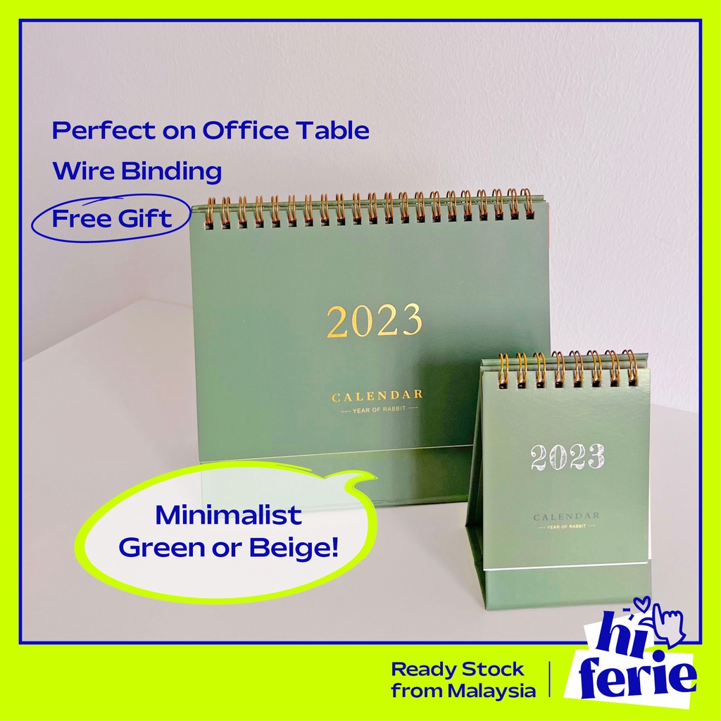 【Ready Stock】Chinese Friendly Calendar 2023 Table Desk Handwriting ...