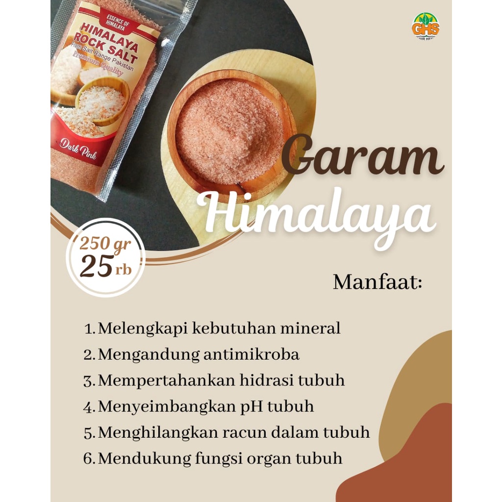 Original himalayan Salt 250gr - 500gr Original himalayan Garem, Himsalt ...