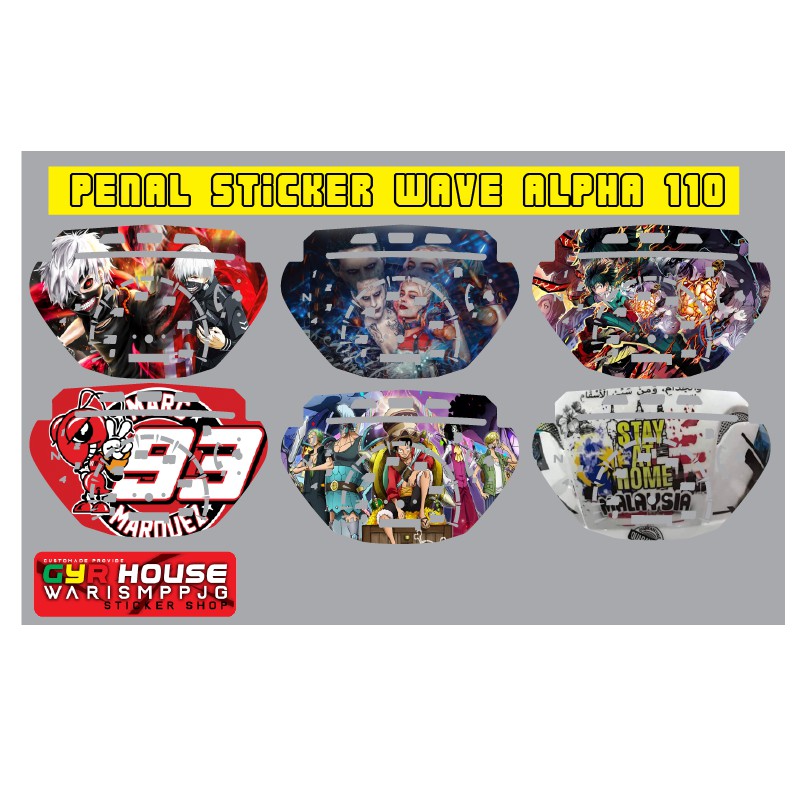 WAVE ALPHA 110 PENAL METER STICKER NEW 2021 PADU..PADU..!!!! | Shopee ...