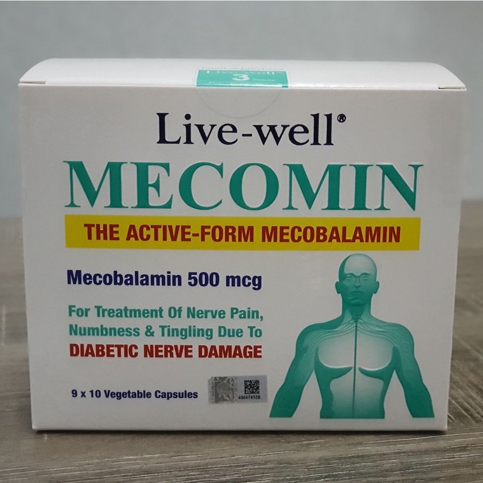 LIVE-WELL MECOMIN Mecobalamin 500mcg Treatment of nerve pain,numbness ...