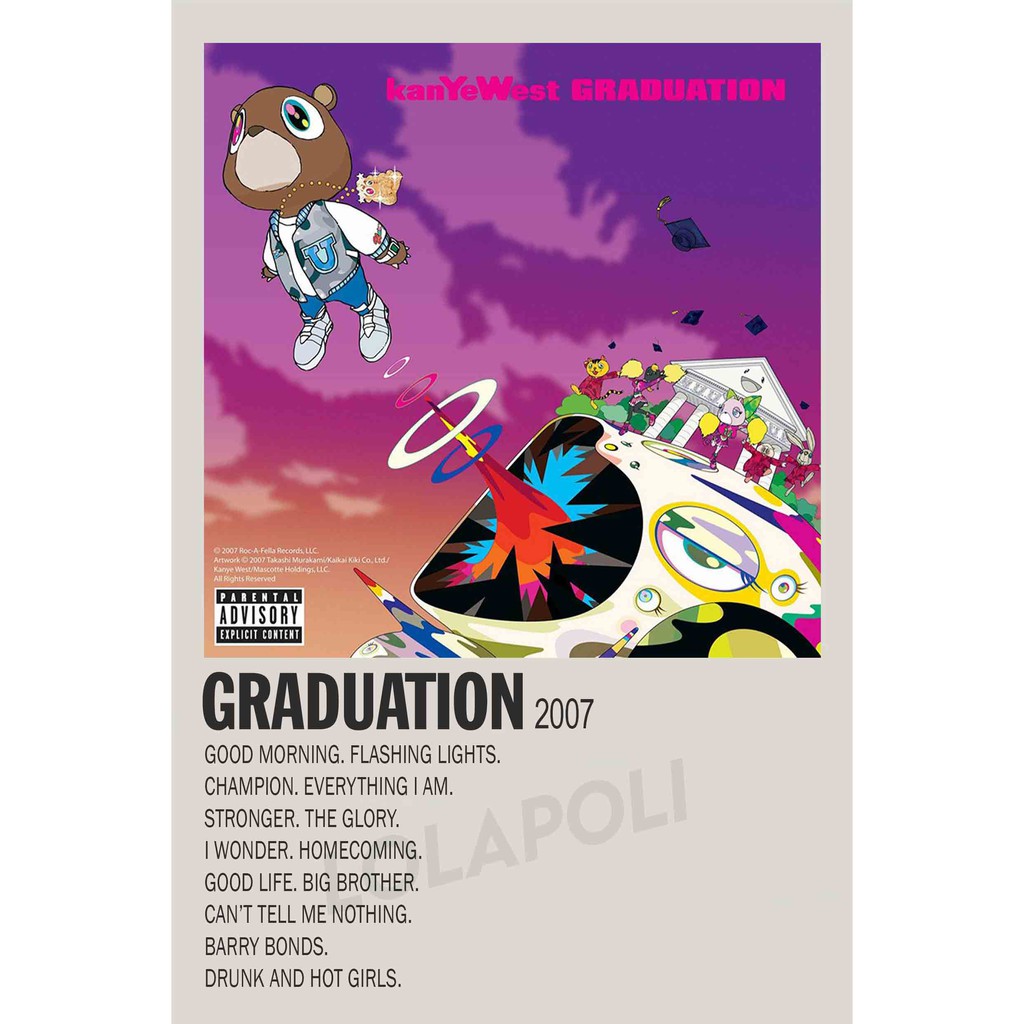 Graduation Album Cover Poster - Kanye West | Shopee Malaysia