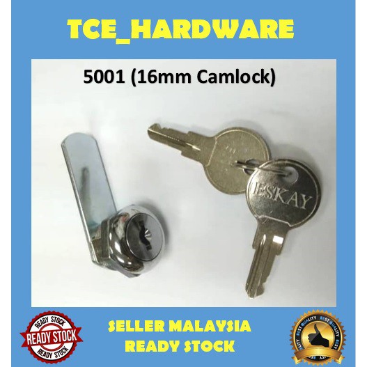 5001 Cam Lock 16mm Fire box & switch box lock (Made In Taiwan) Key ...