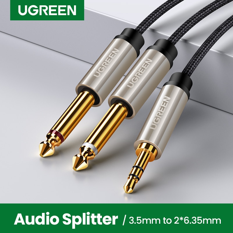 Ugreen Audio Cable Jack 3.5mm To 6.35mm Adapter Audio Cable For Mixer ...