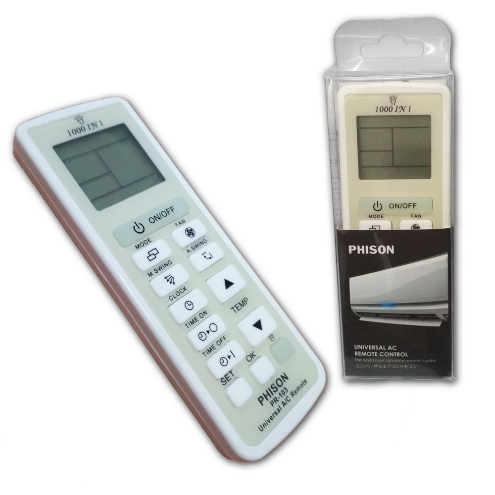 Phison 1000 In 1 Universal Aircond Remote Control (PR103) - Support All ...