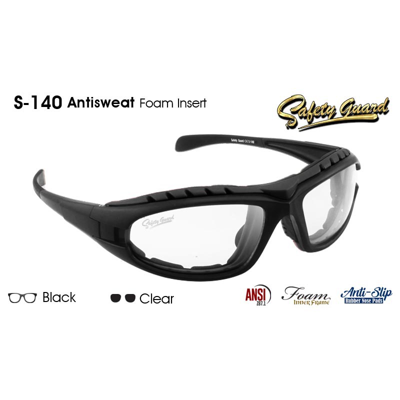SAFETY GUARD SAFETY GLASSES/ EYE PROTECTION (S-140) - 100% UV & HIGH ...