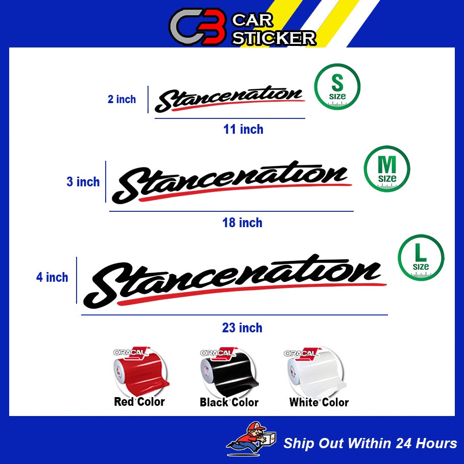 Stancenation Car Sticker / CS776 | Shopee Malaysia