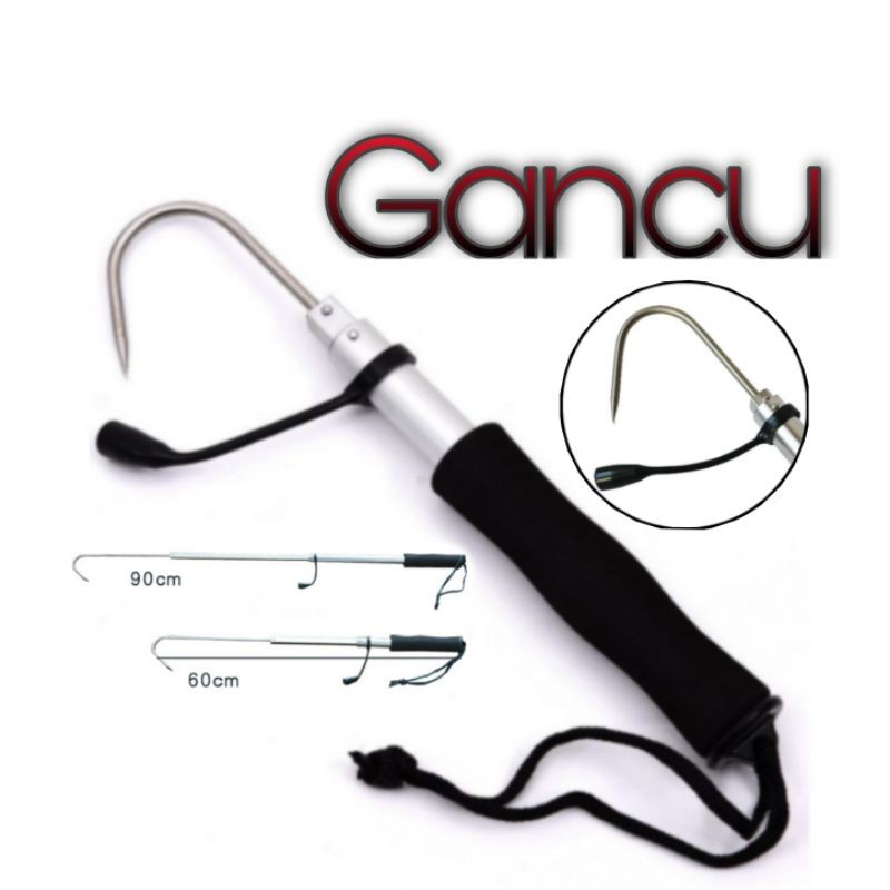 Fish On! 🔥GANCU 60cm/90cm Telescopic Kancu Fishing Gaff Stainless ...