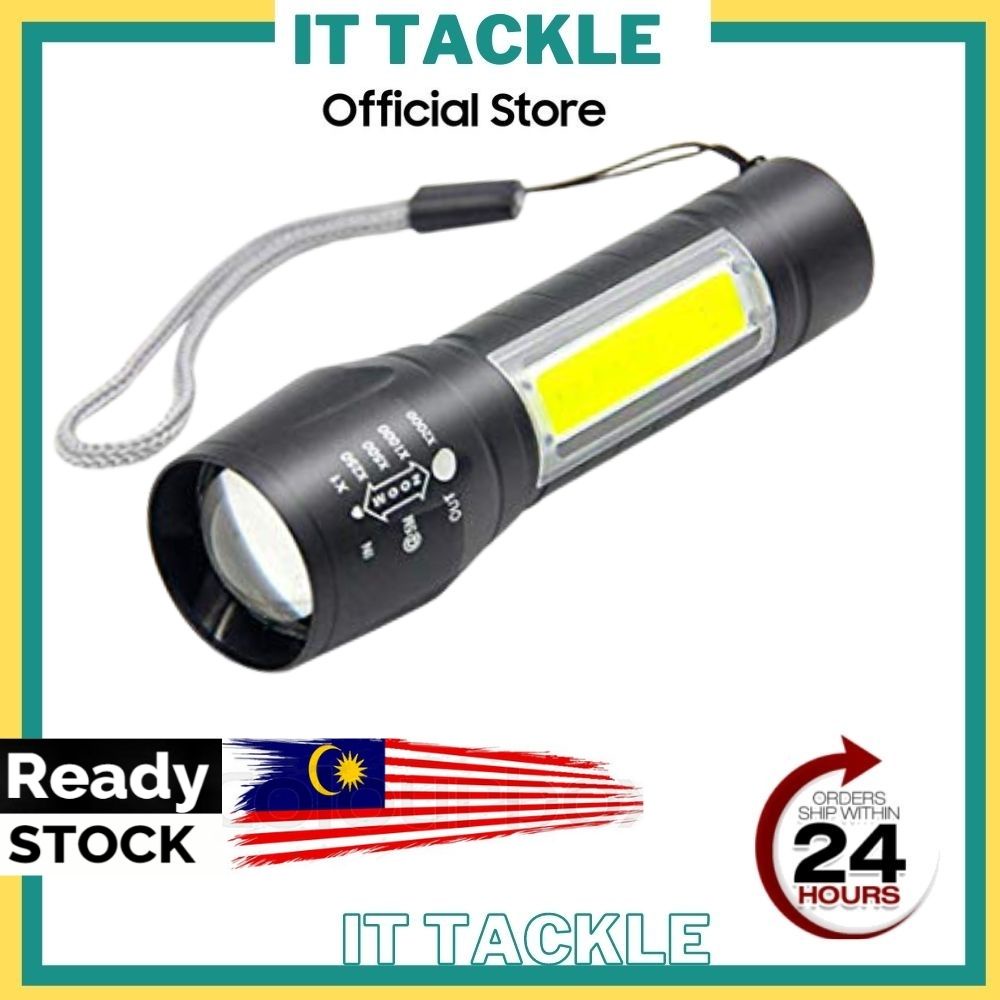 Flashlight torchlight 3 mode light USB Rechargeable Zoom Mini light XPE ...