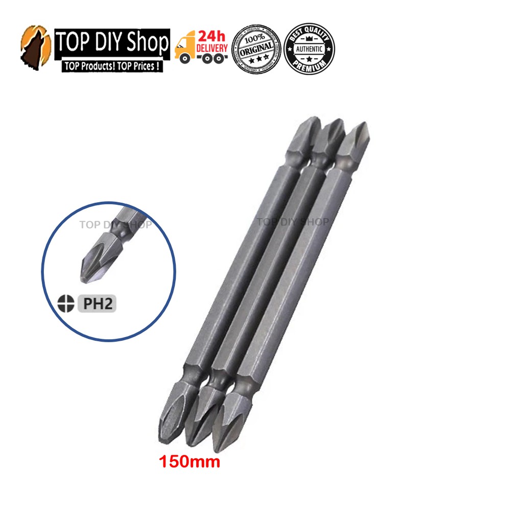 PHILIPS S2 PH2 65MM / 100MM / 150MM Magnetic Screwdriver Bit / Dewalt ...