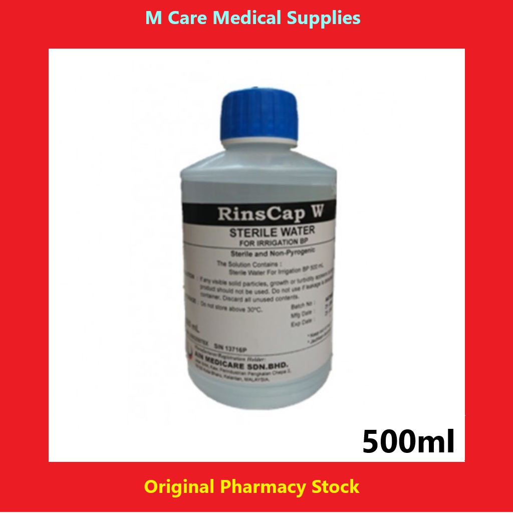 RinsCap W Sterile Water For Irrigation BP 500ML | Shopee Malaysia