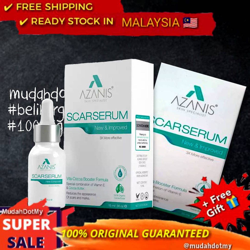 🔥Offer💯Original Serum Parut AZANIS Scar Serum 100% Original(15ml ...