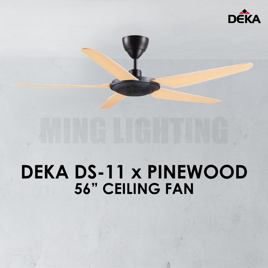 (Sirim) DEKA Ceiling Fan DX56 Remote Control 5 ABS Blades 56" DC Motor ...