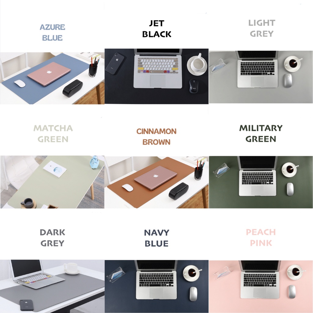 Large Leather Mousepad Keyboard Mat Anti-slip Suede Smooth Mouse Pad ...