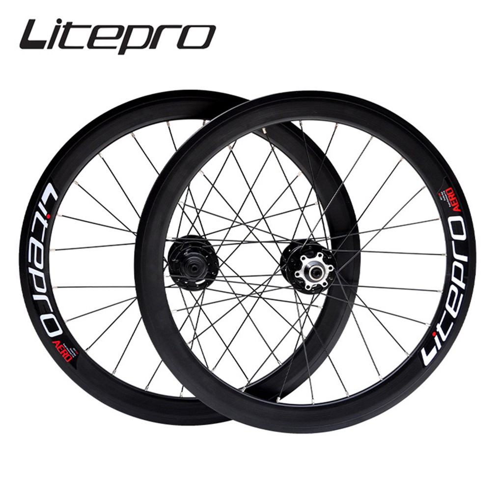 Litepro AERO S42 20 Inch 406/451 Alloy Wheels 11 Speed V Disc Brake BMX Bicycle Rims 4 Sealed ...