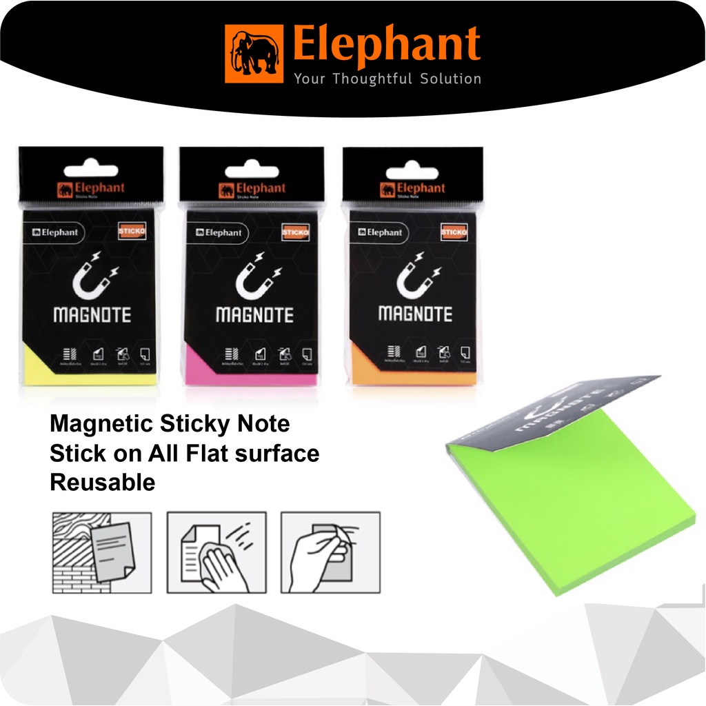 Elephant Sticko Magnote 3x4 Inch | Shopee Malaysia