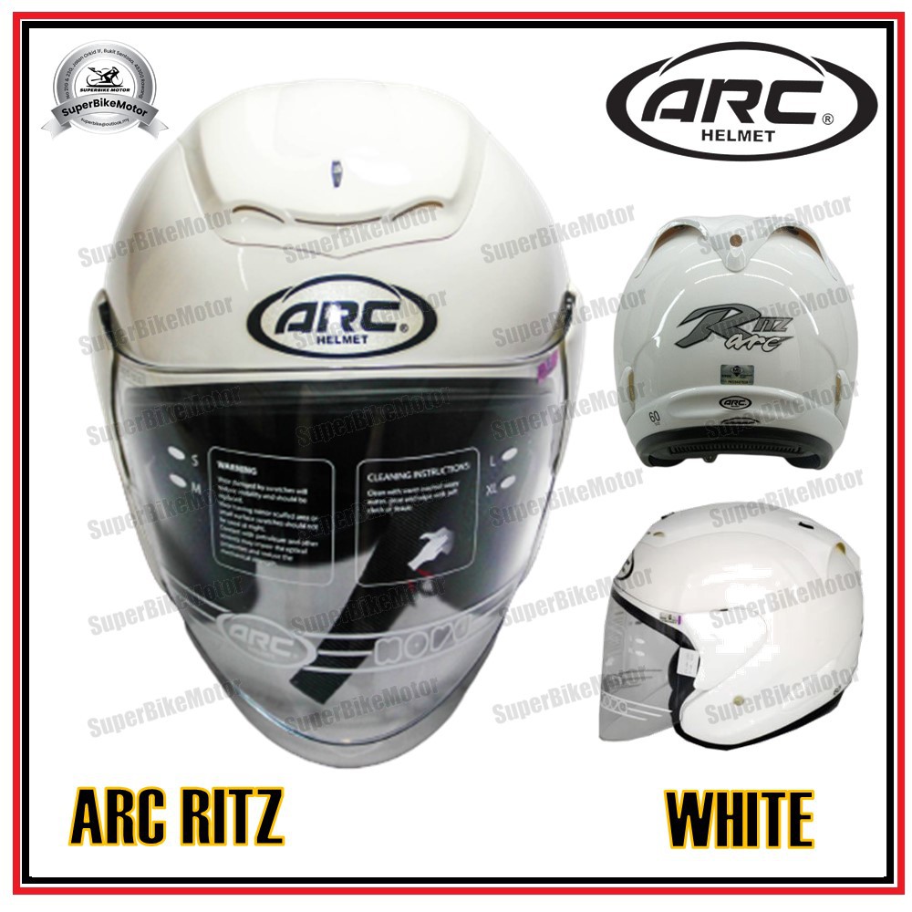 ARC Ritz Helmet - White | Shopee Malaysia