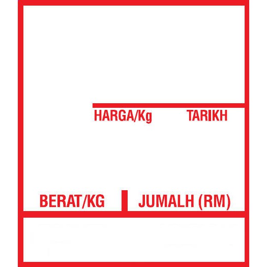 WEIGHING SCALE LABEL / STICKER THERMAL PAPER 40MM X 46MM | Shopee Malaysia