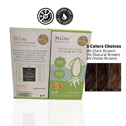 KOREA MILAE Natural Squid Ink Hair Color Cream | Shopee Malaysia