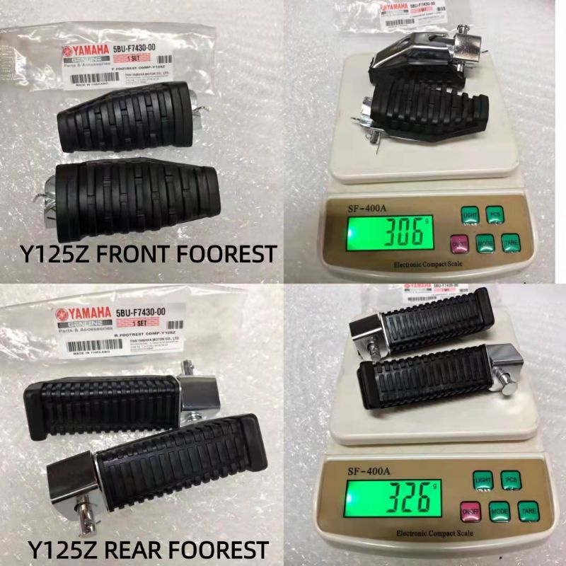 Y125ZR Y125Z Front & Rear FootRest Set | Shopee Malaysia