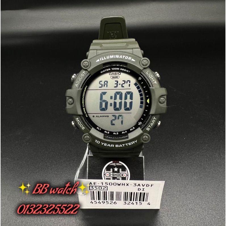 Casio 100% Ori AE-1500WH-1A/AE-1500WH-8B/AE-1500WH-5A/AE-1500WH-8B2 /AE-1500WHX-1A / AE-1500WHX ...