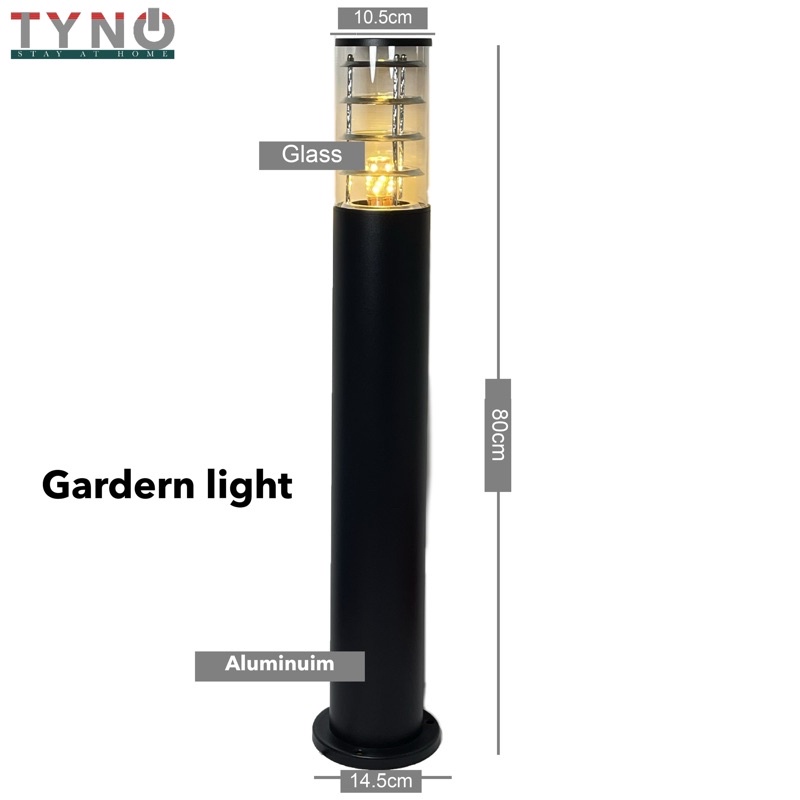Waterproof Garden Pillar Light Outdoor Lawn Lamp Aluminium Pillar Post ...