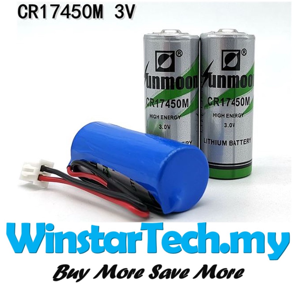 Sunmoon CR17450M 3V 2000mah lithium battery for smart water meter RAM ...