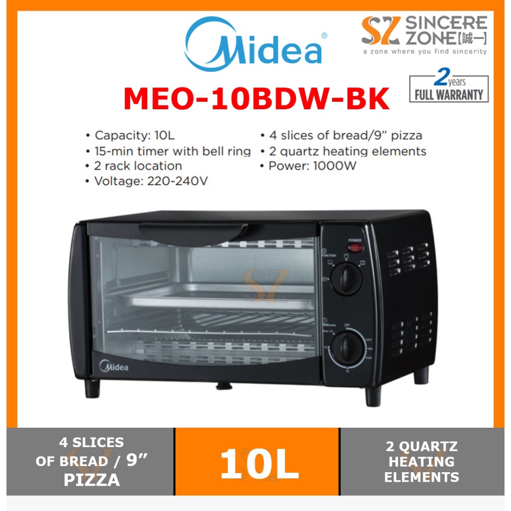 Midea MEO-10BDW-BK 10L Electric Oven | Shopee Malaysia