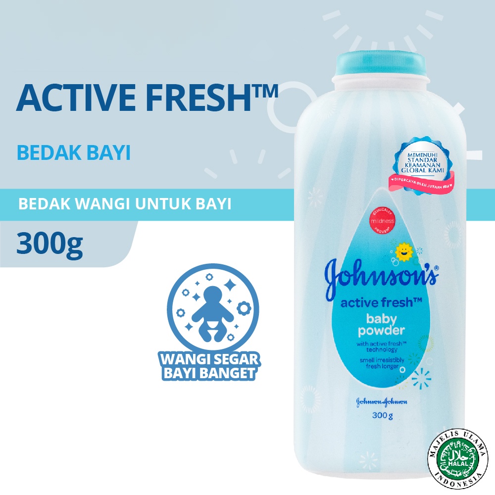 Johnsons Powder Active Fresh/Blossoms/Bedtime/ Milk Rice/White 300gr ...