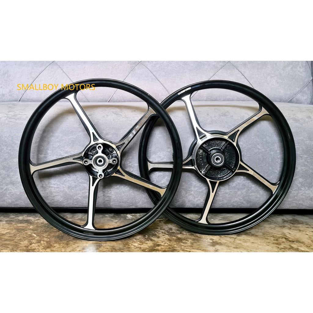 YAMAHA LC135 V1 V2 V3 V4 V5 V6 SPORT RIM 17 LIGHT BLACK 5 KAKI BATANG ...